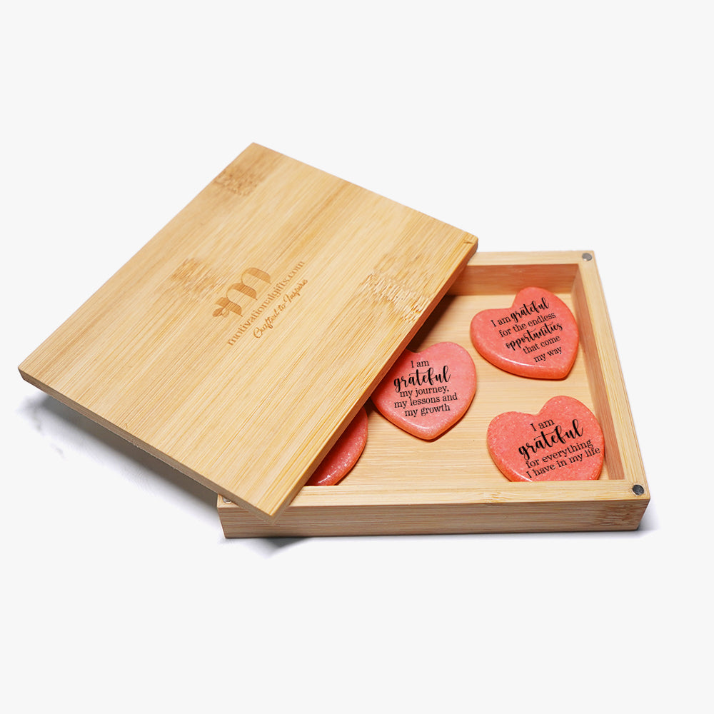 Grateful Heart Marble Stone: Gratitude (Set of 5) – Motivational Gifts
